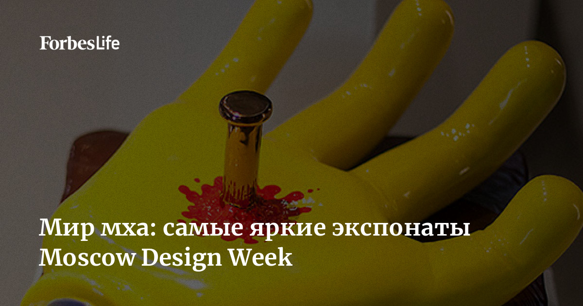 Мир мха: самые яркие экспонаты Moscow Design Week | Forbes Life