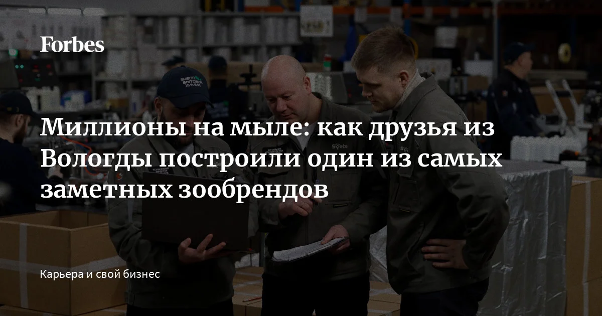 Миллионы на мыле: как друзья из Вологды построили один из самых ...